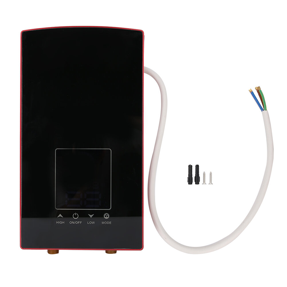 Настенный голосовой контроль Домашний Домашний Мгновенный электрический водонагреватель для ванной комнаты 220-240 В