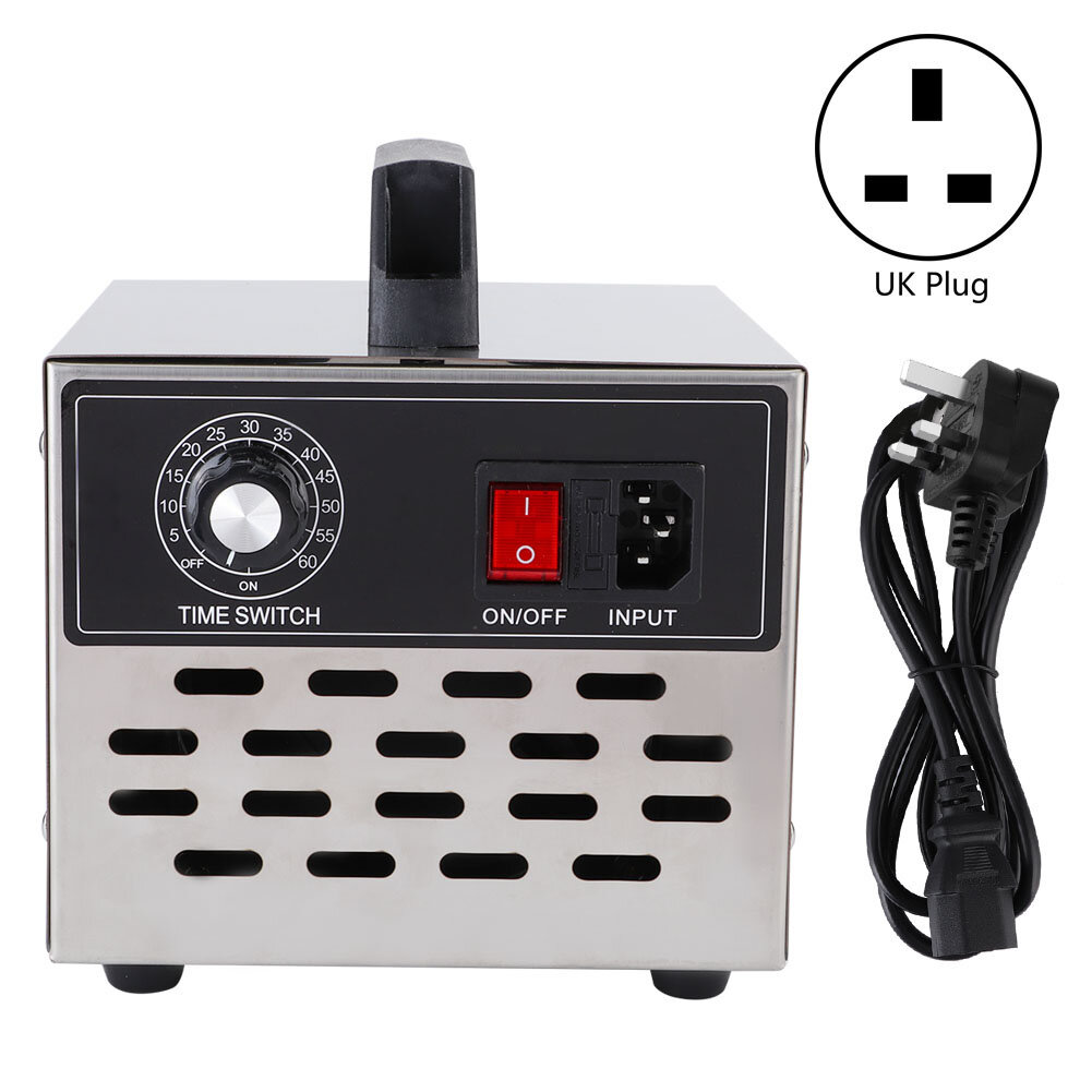 Озонатор воздуха 20 г/ч с таймером, для дома и теплиц, UK-вилка, 220 В