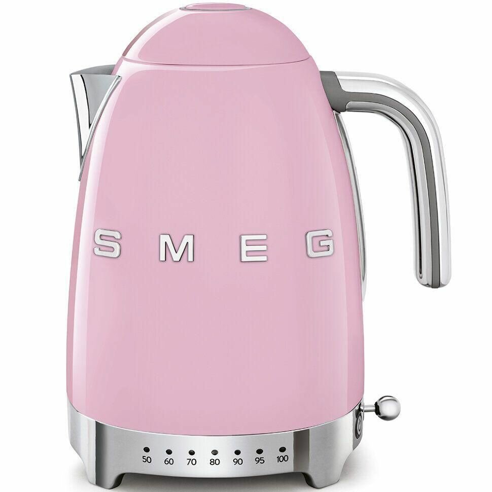 Итальянский ретро-чайник SMEG для заваривания чая с поддержанием тепла, 7 уровней температуры