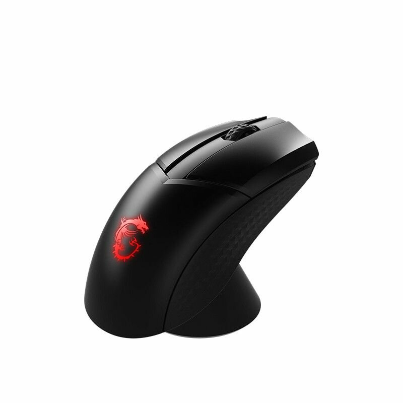 Беспроводная мышь, MSI GM41 Lightweight RGB с зарядной базой, черный