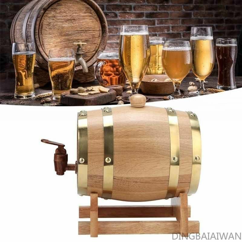 Элегантная дубовая бочка 5 литров для выдержки алкоголя, брожения и стильного декора интерьера