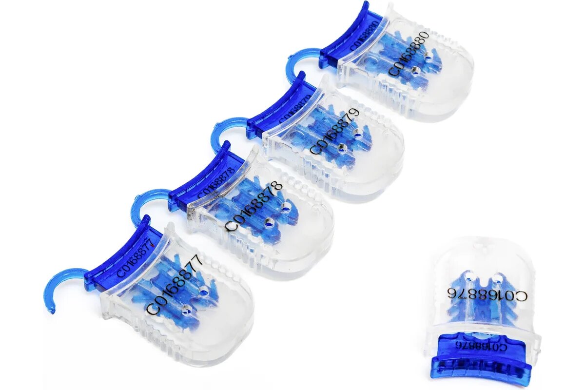 Пломба защелка Пломба. Ру номерная КПП-3-2001, синий, 100 шт в уп 41692, комплект