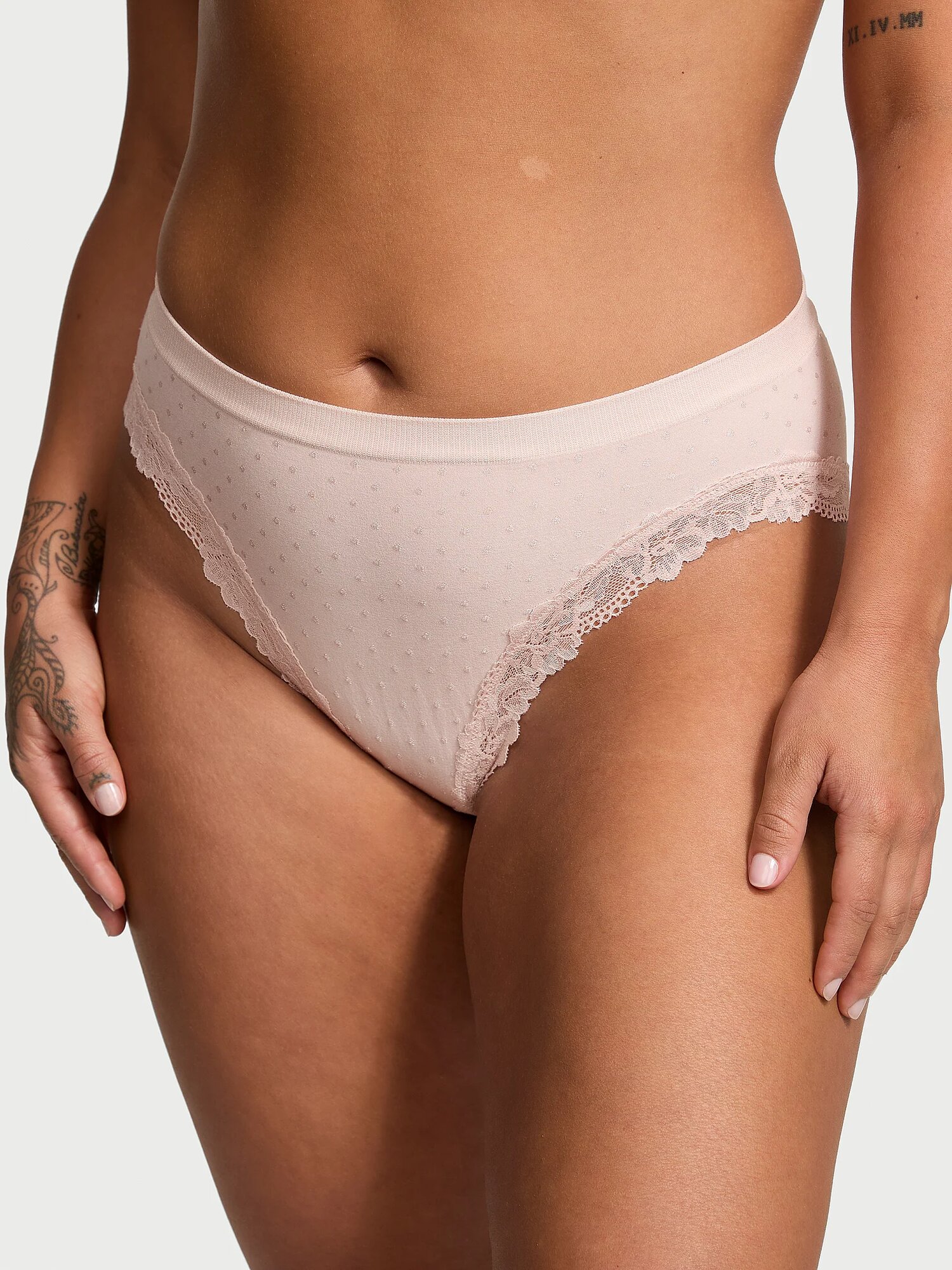 Трусы Seamless Lace-Trim High-Leg Brief Panty