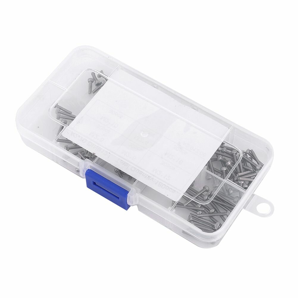 180 шт. винты M2 с шестигранной головкой, нержавеющая сталь 304, набор болтов (4-16 мм)