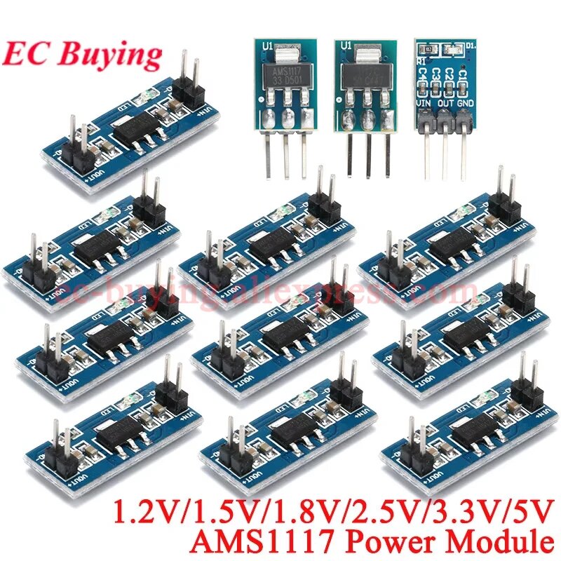EC Buying AMS1117 понижающий модуль 1.8V, 10pcs
