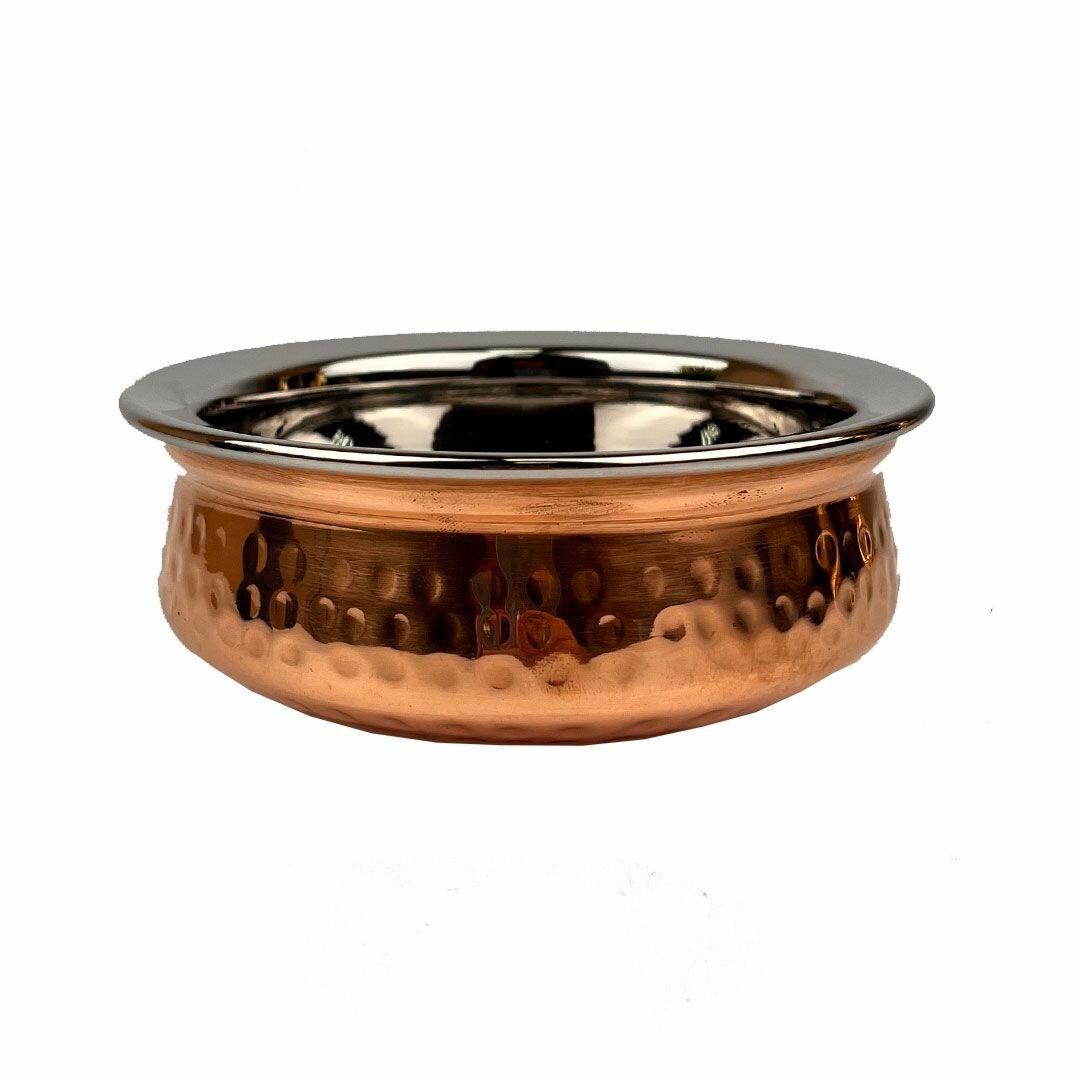 Медная миска узор и мелкая чеканка Saga