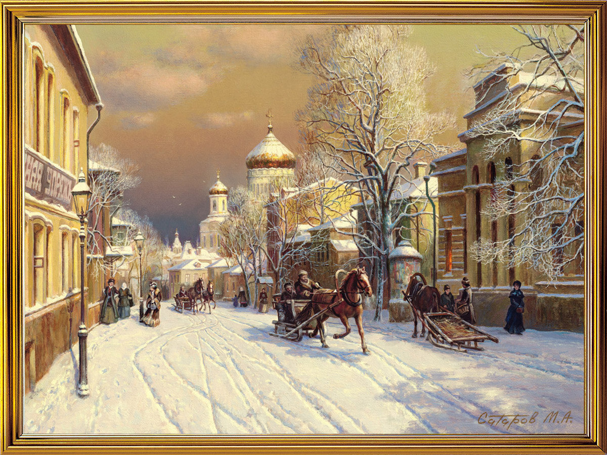 Картина "Храм Христа" 30х40 см, художник - Сатаров Михаил. Арт. СМ1-30х40