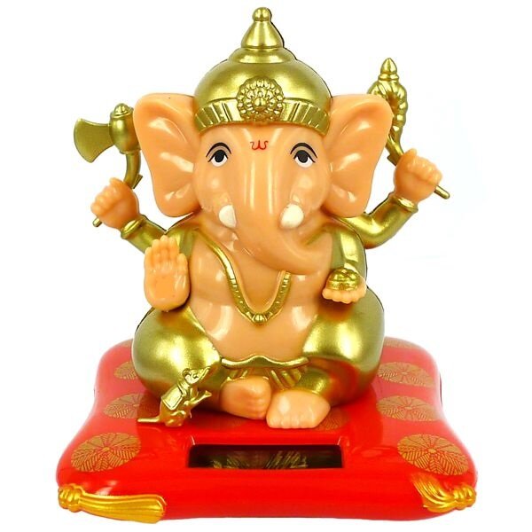 Статуэтка ганеш на солнечных батарейках, машет ручками (высота 8 см.), 1 шт.