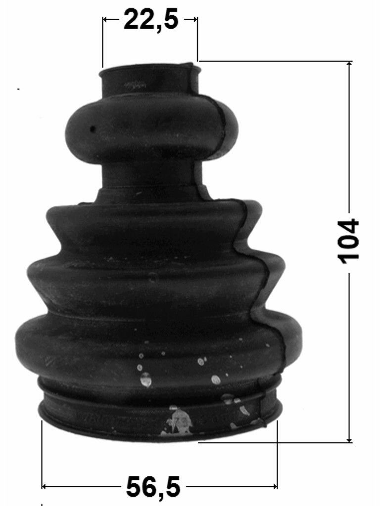 Пыльник шрус внутренний комплект 56.5x104x22.5 VOLKSWAGEN 2315-T5RH FEBEST.
