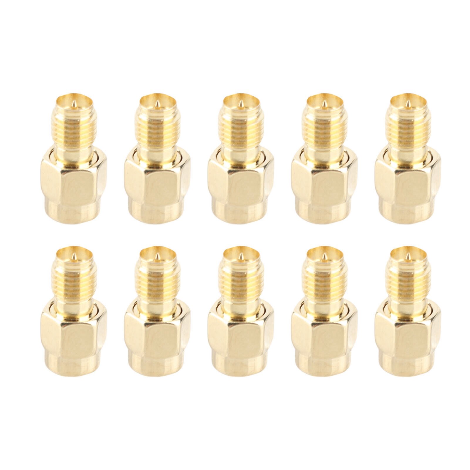 10 шт. SMA-переходники, штекер-гнездо, преобразователь радиочастотного кабеля, разъем 50 Ом