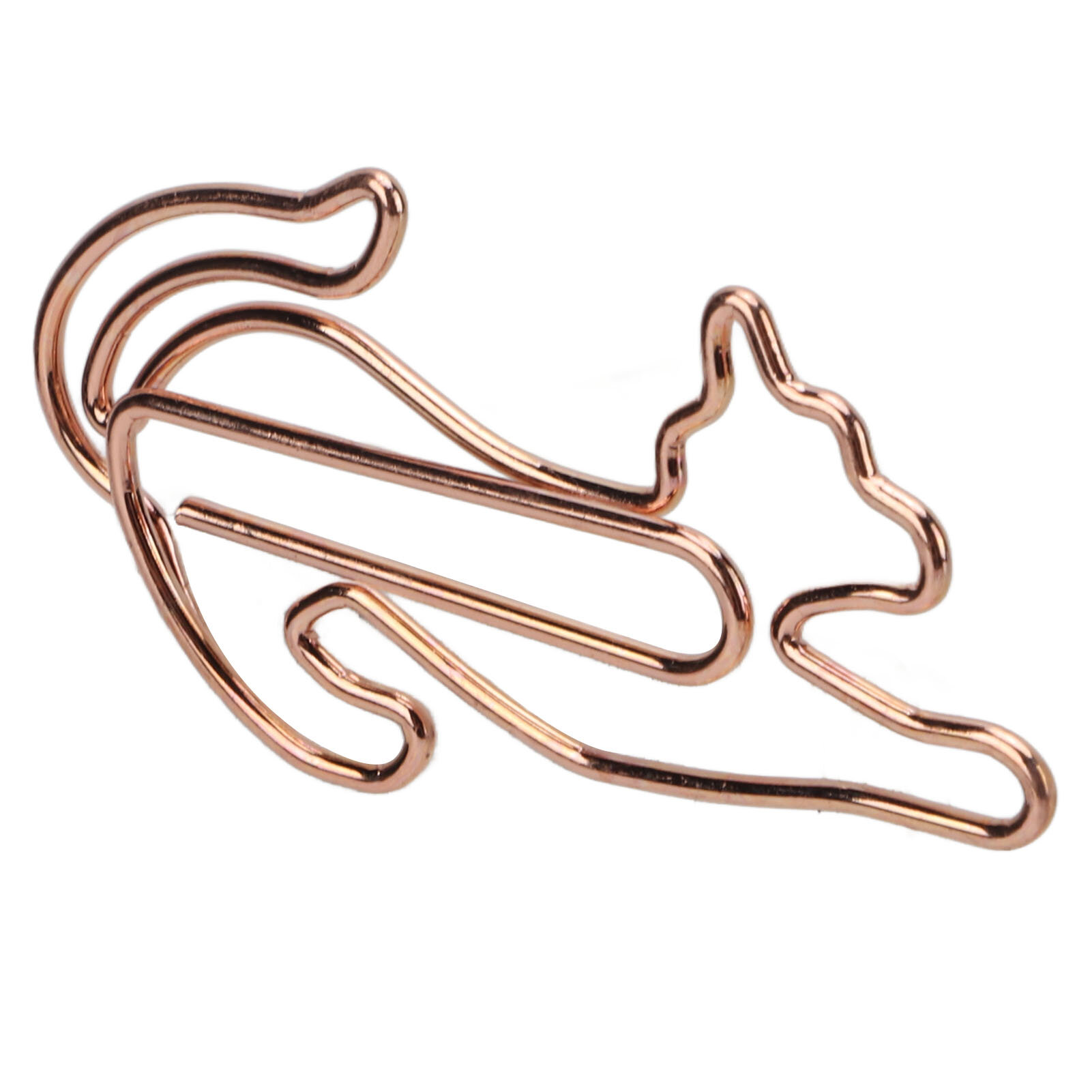 20 шт. маленькие скрепки для бумаг в форме маленькой милой кошки, нержавеющие, прочные, прочные металлические широко используемые офисные скрепки для бумажных заметок