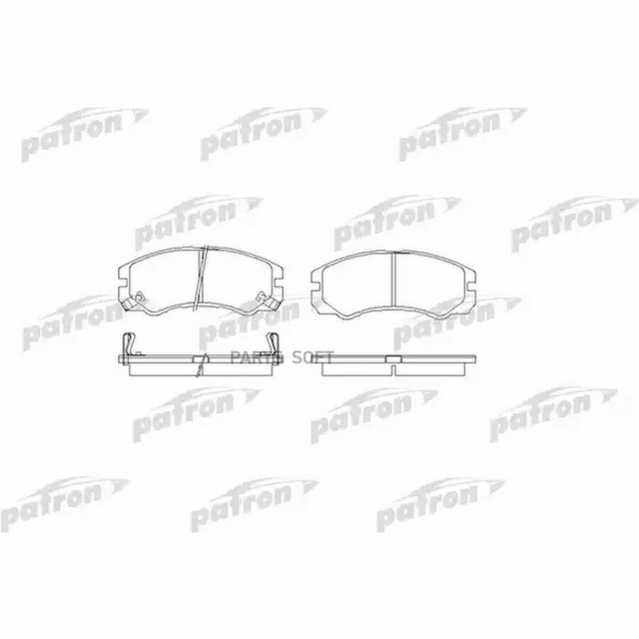 Колодки тормозные дисковые передн ISUZU: TROOPER 00-, TROOPER Вездеход открытый 00-, OPEL: FRONTERA A 95-98, FRONTERA A Sport 92-98, MONTEREY B 98-99 PATRON PBP1015 | цена за 1 шт