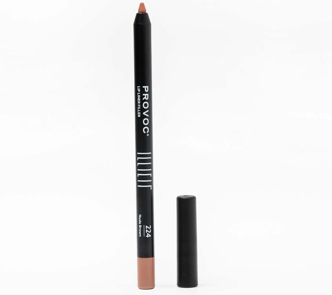 PROVOC, Гелевая подводка в карандаше для губ Lip Liner 224 Nude Brown