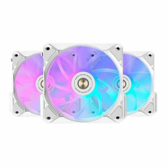 Вентилятор для корпуса ALSEYE Cooling Fan i12W-K3 White PWM, безопасное охлаждение