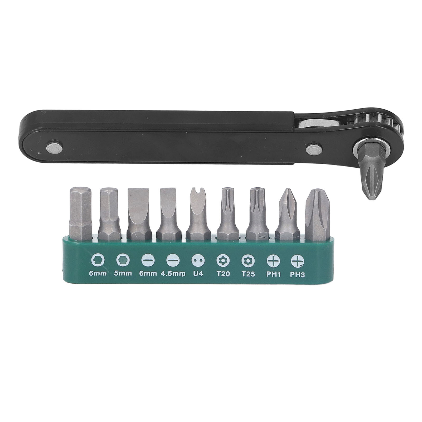 11шт мини-отвертки 1/4", карманные, EDC, храповой механизм