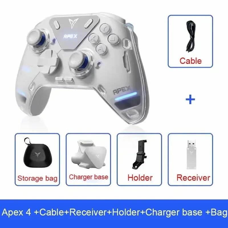 Flydigi Apex 4 Беспроводной игровой джойстик для ПК, КПК/коммутатора/мобильного устройства/ТВ-приставки
