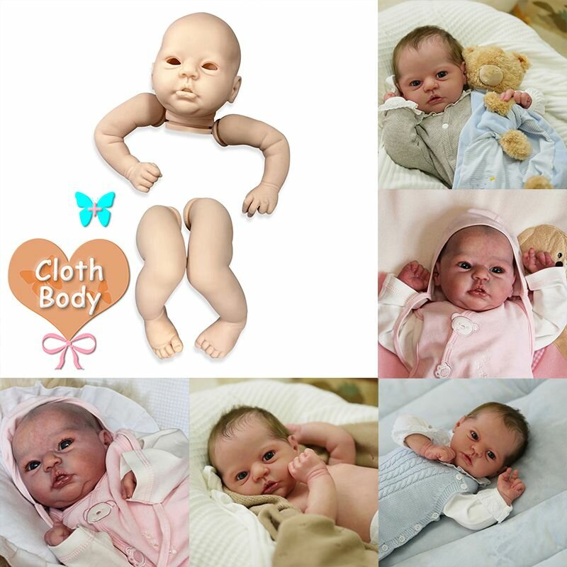 19-дюймовая незаконченная кукла Реборн неокрашенный набор Evi