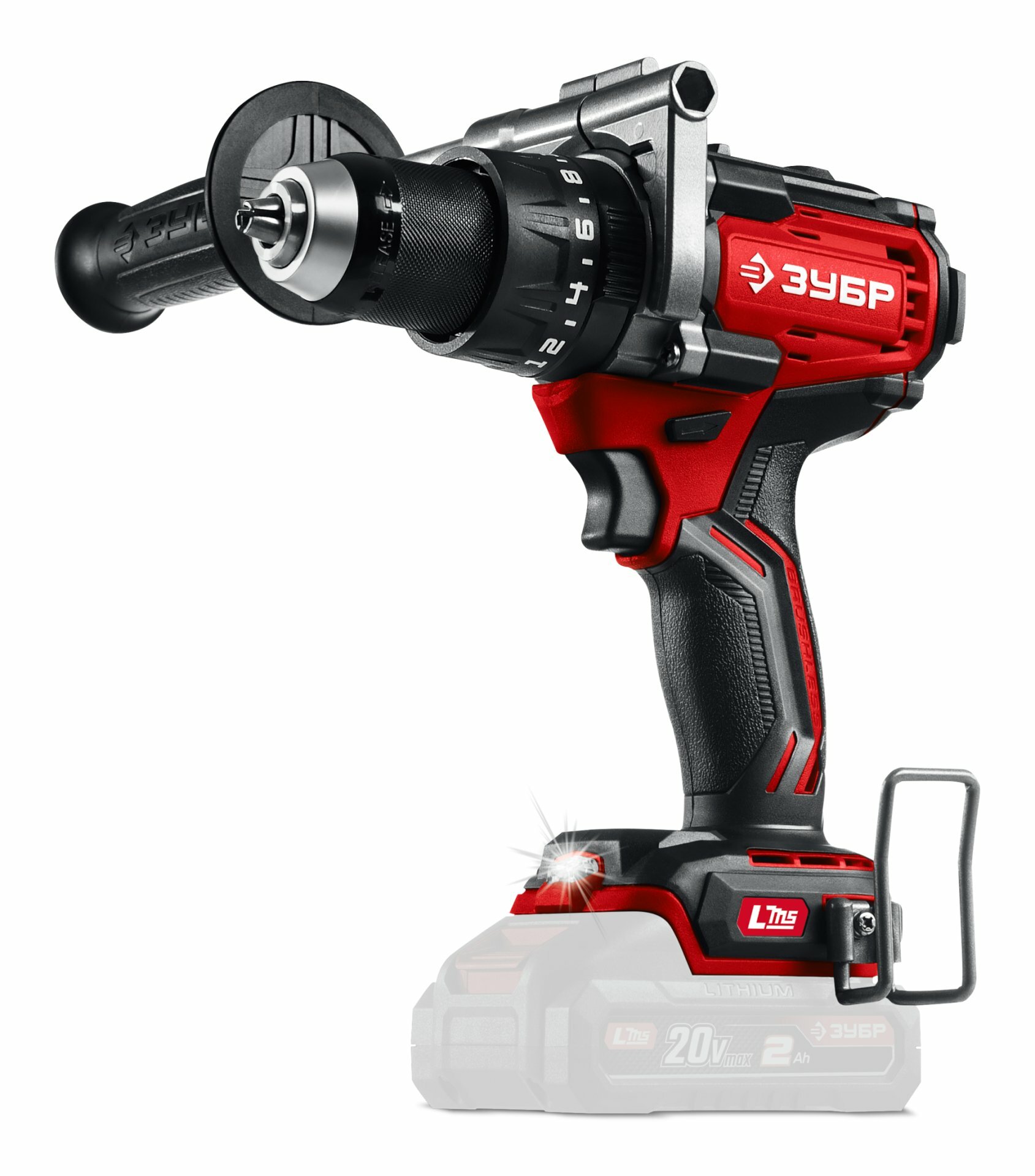 ЗУБР 20 В, 165 Н·м, без АКБ (LMS), бесщеточная ударная дрель-шуруповерт (ДБУ-165)