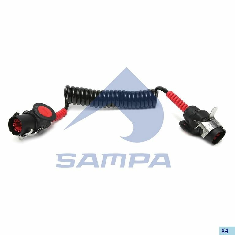 Кабель электрический АБС прицепа 7-полюсный арт 095166 SAMPA