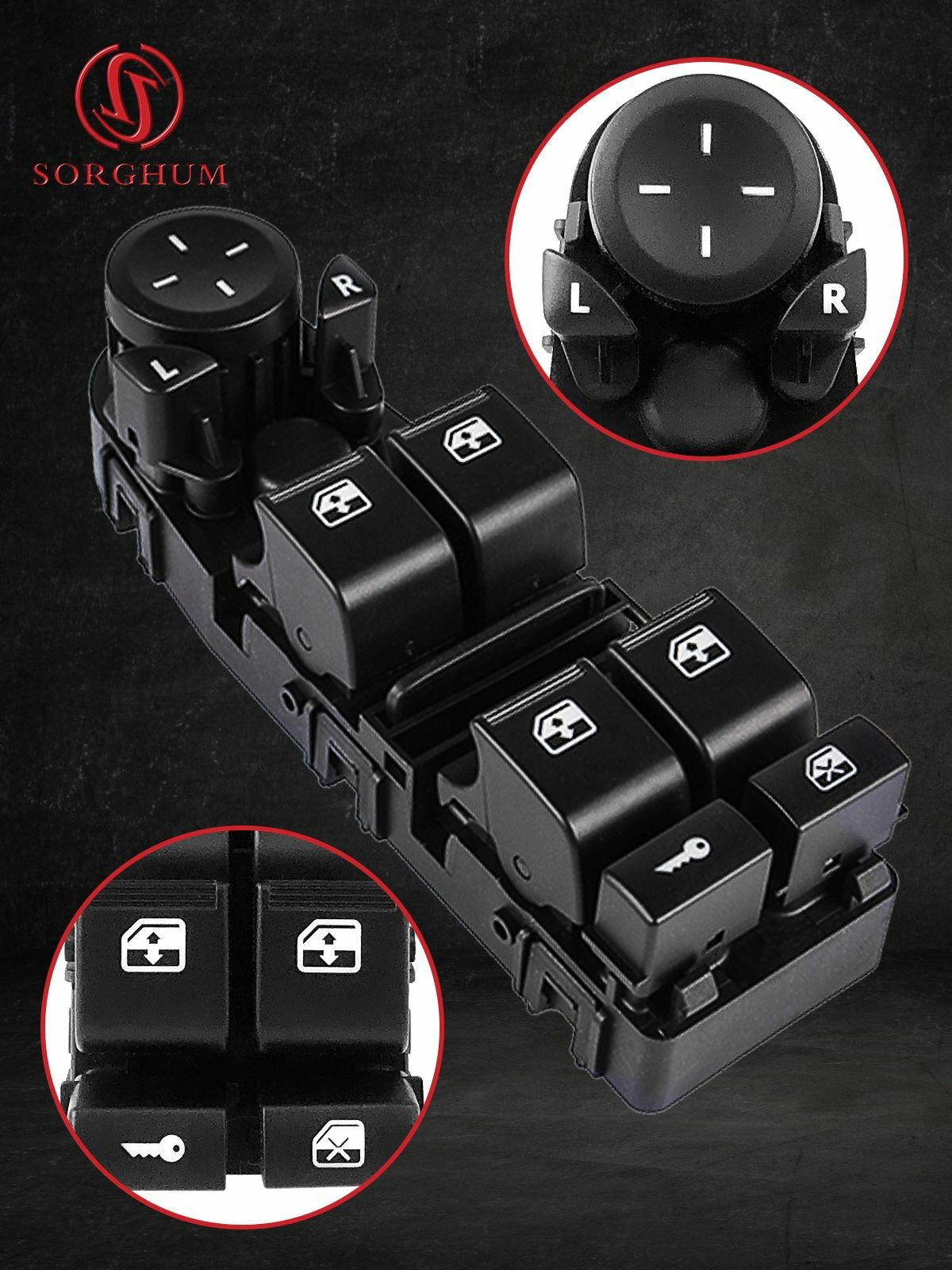 Блок управления стеклоподъемниками для LADA Приора ВАЗ Приора LADA Priora 2170 2171 2172 4 кнопки 2170-3763080