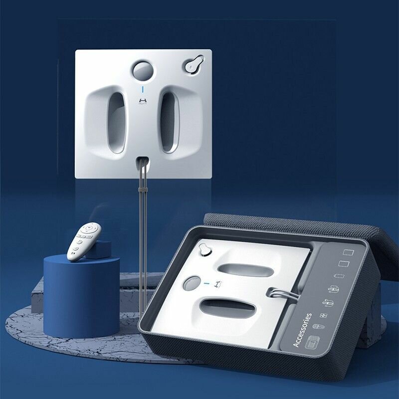 Автоматический робот для мойки окон с водяным распылением HUTT W66, интеллектуальная частотная машина для влажной и сухой чистки стекол