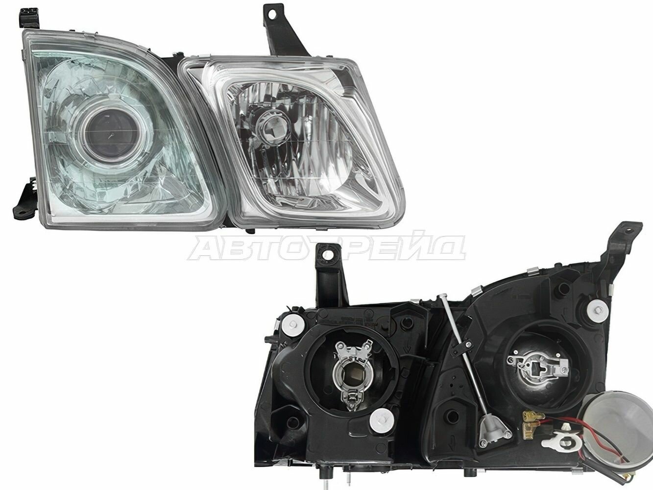 Фара правая, под ксенон зеленоватый оттенок для Лексус Lx470 арт ST3121100R SAT