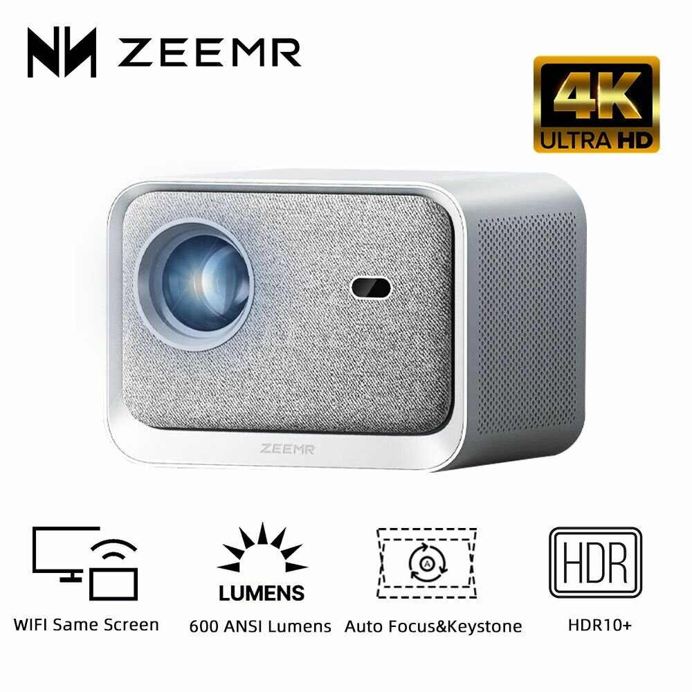 ZEEMR Z1 Mini проектор Автофокус и автокоррекция 1080P Full HD телевидение