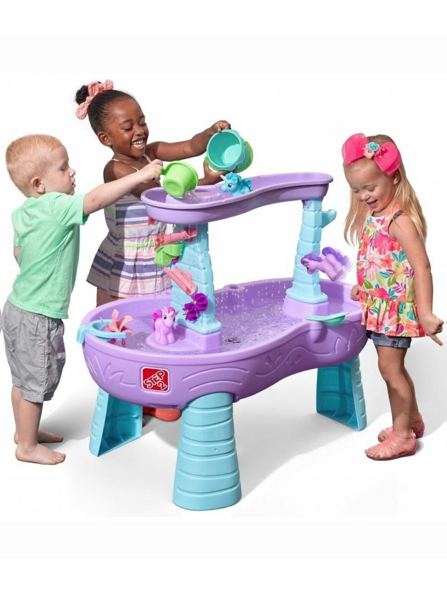 Интерактивная песочница Step2 "Страна единорога", для дома и улицы, фиолетовый, пластик