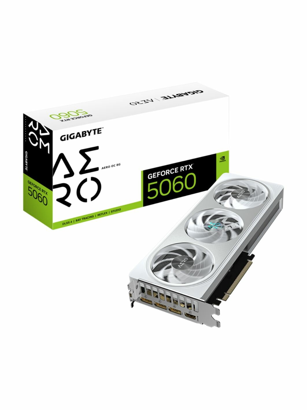 Видеокарта GIGABYTE GeForce RTX 5060 Aero OC 8Gb (GV-N5060AERO OC-8GD)