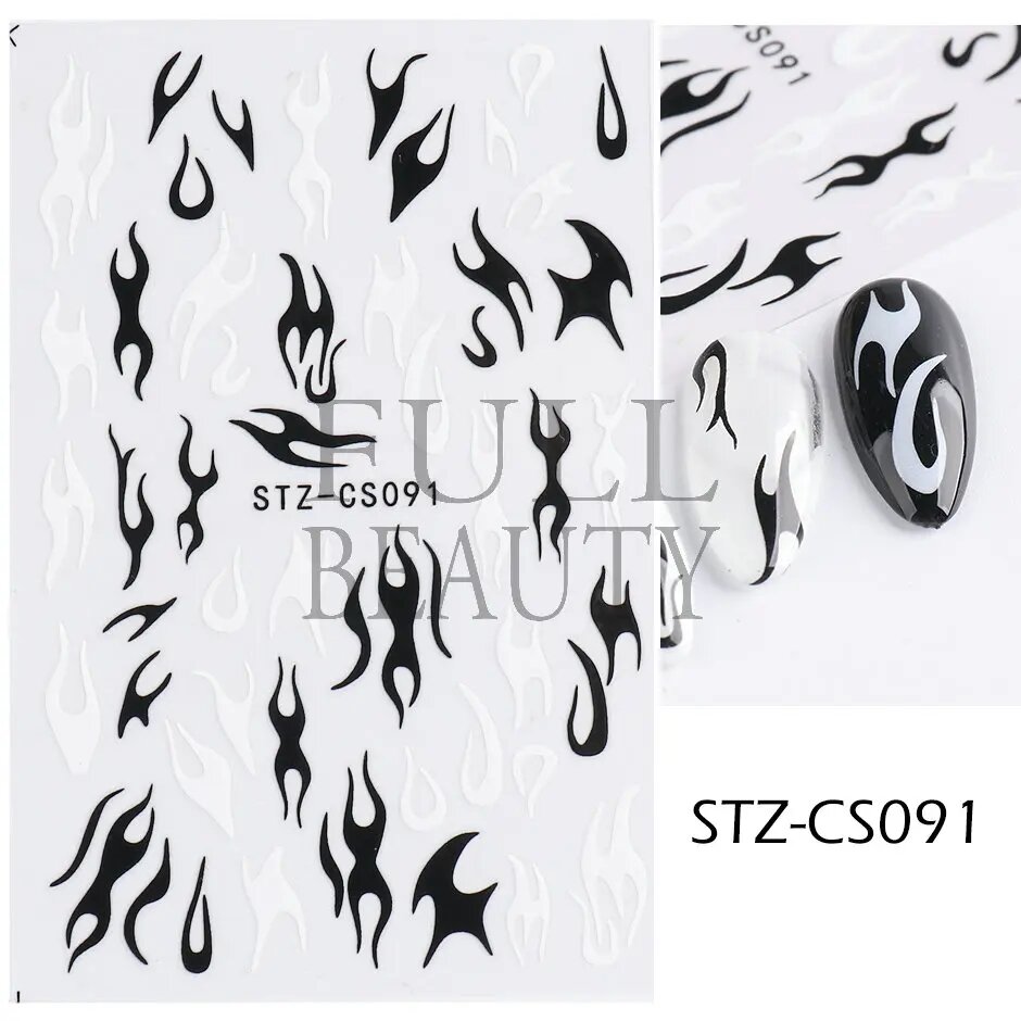 3D наклейки, слайдеры на ногти, белый край, французские украшения для дизайна ногтей, наклейки, блестящая пудра, накидка, все для маникюра NFSTZCS068