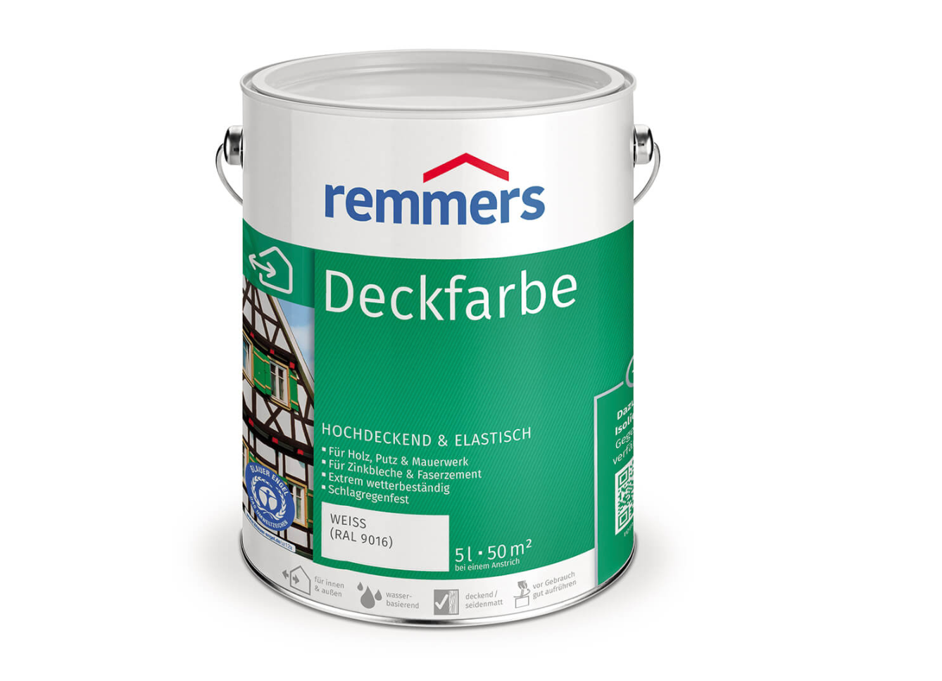 Высокоукрывистая атмосферостойкая краска Реммерс на водной основе