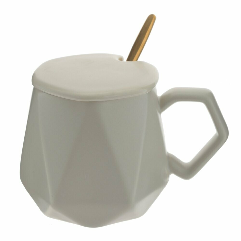 Кружка с крышкой и ложкой, 450 мл, 14х9х9,5 см KSM-785229_2