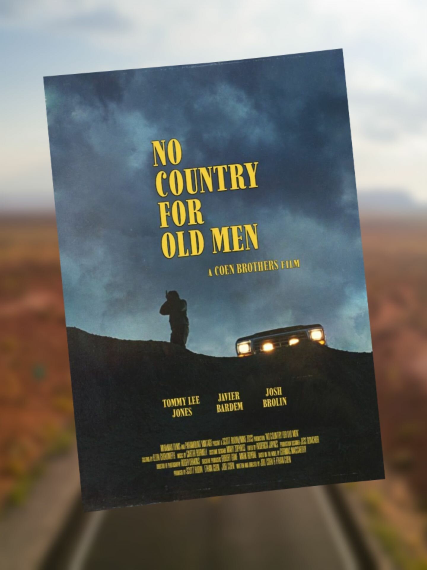 Постер "Старикам здесь не место (альтернативный)" в стиле pinterest, формат А3, 297 х 420 мм, глянцевый