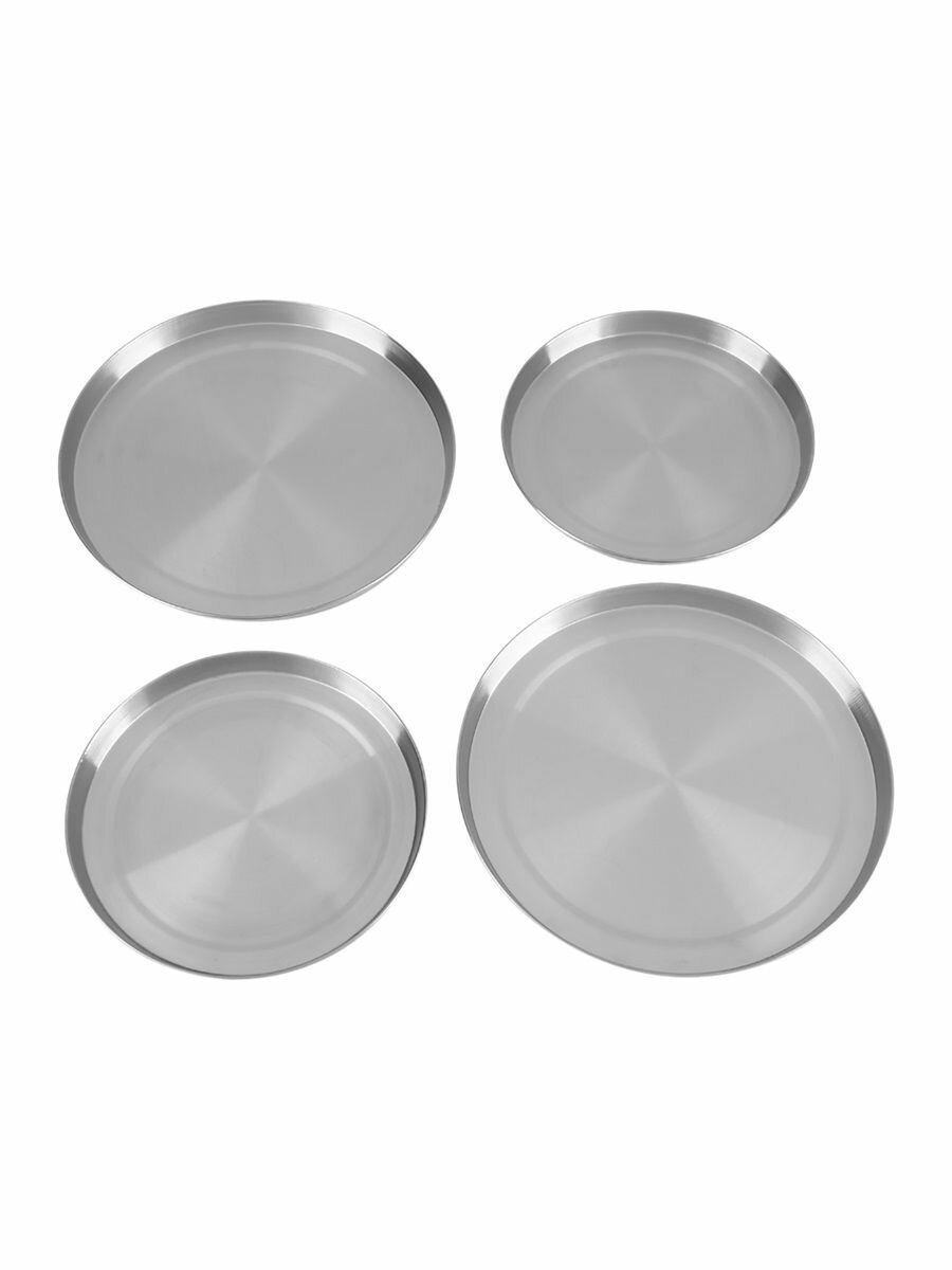 Крышки верхних горелок плиты из нержавеющей стали, защита кухонной плиты 4 шт./компл, термостойкие, легко чистятся, долговечны для длительного использования