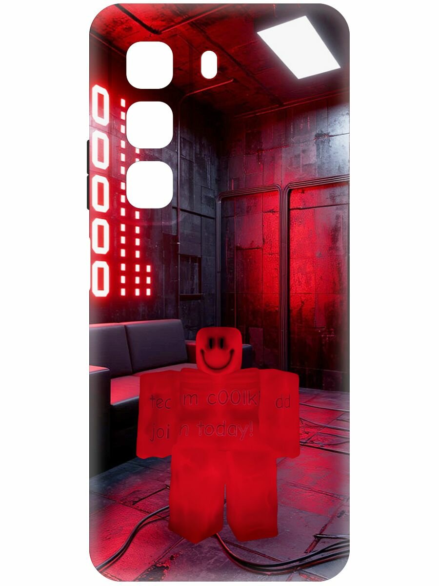 Чехол-накладка Krutoff Soft Case Roblox-Форсакен Кулкид (Forsaken C00lkidd) для INFINIX Hot 50 черный