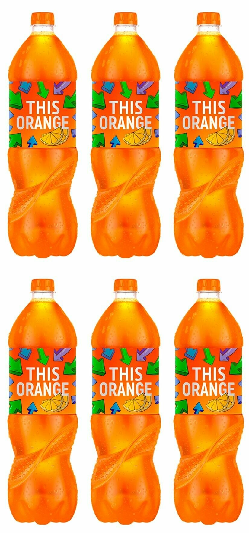 THIS Напиток газированный Orange, 1.25 л, 6 шт в коробке