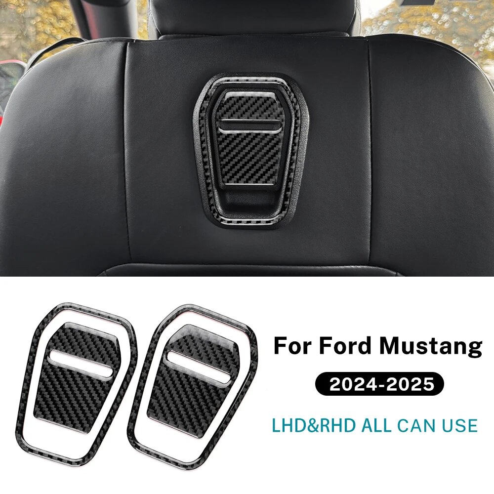 Наклейка на ручку сиденья Ford Mustang 2024-2025 Black Carbon
