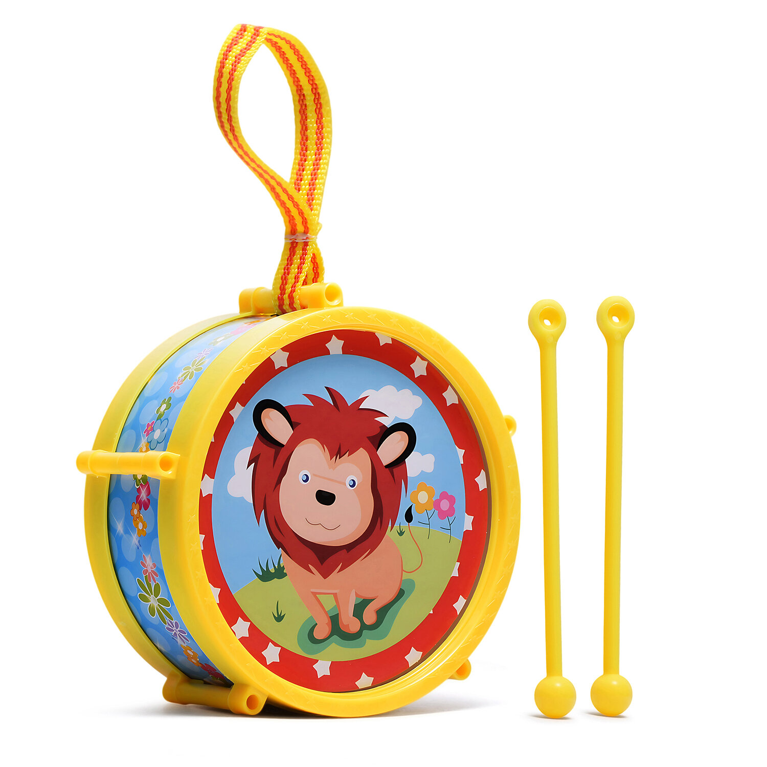 Барабан детский Дарите радость! "Музыкальная вечеринка" палочки в комплекте