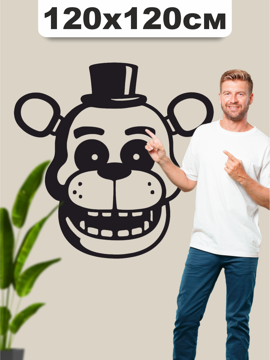 Наклейка на стену FNAF Five Nights at Freddy’s