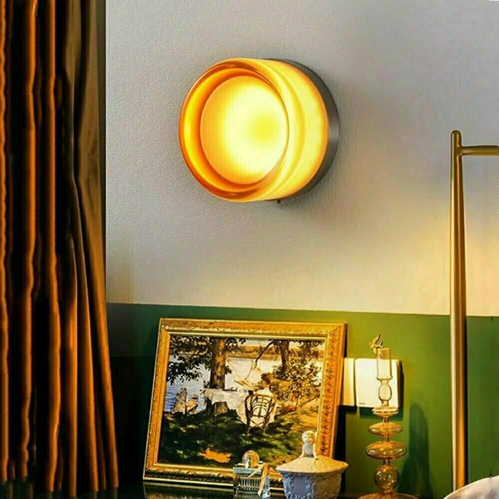 Бра в скандинавском стиле, с абажуром из органического стекла