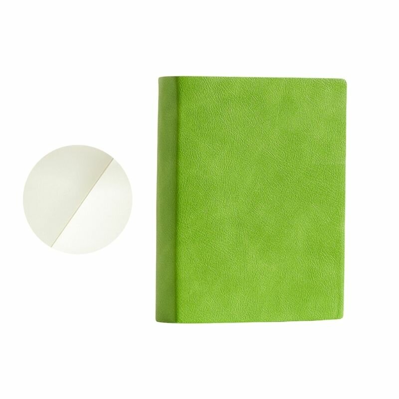 Толстая тетрадь 640 страниц без линий/с линиями кожаная тетрадь для письма и рисования для студентов, Зеленый - пустой.