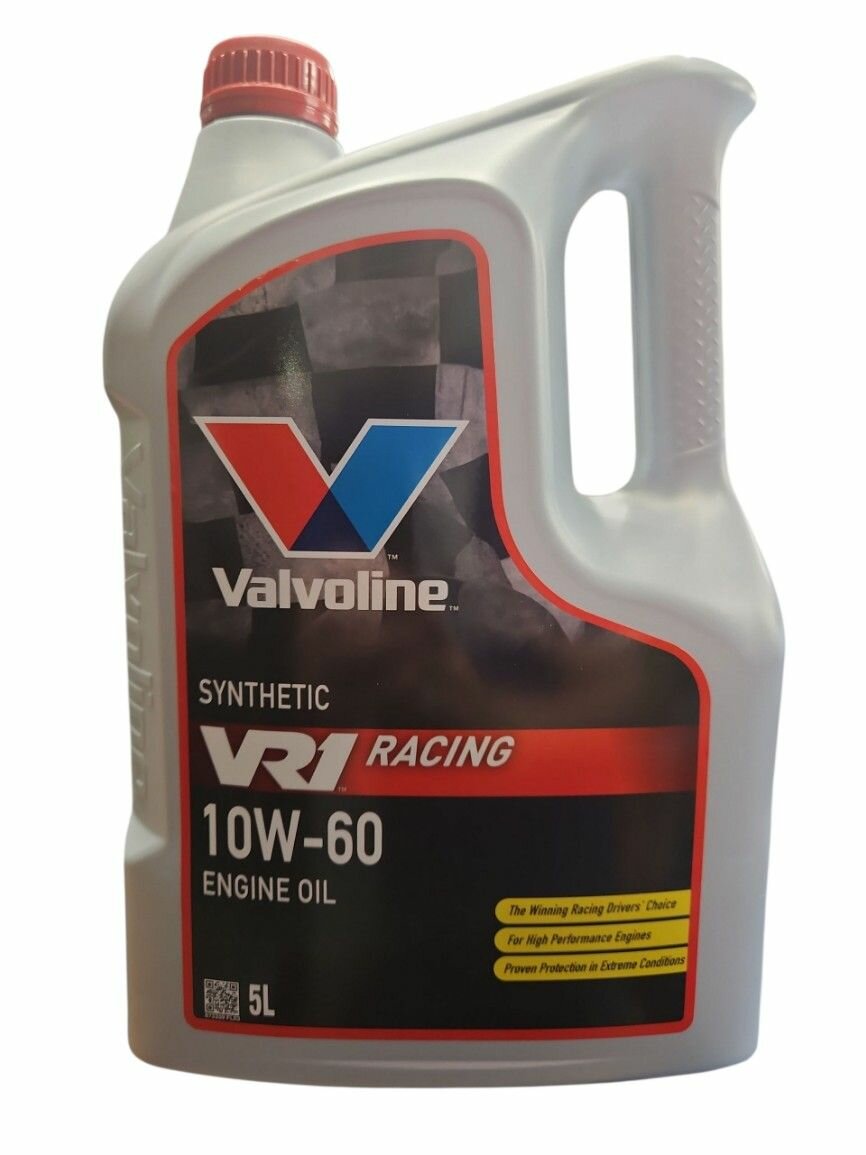 Моторное масло VALVOLINE "VR1 Racing", 10W-60, синтетическое, 5 л