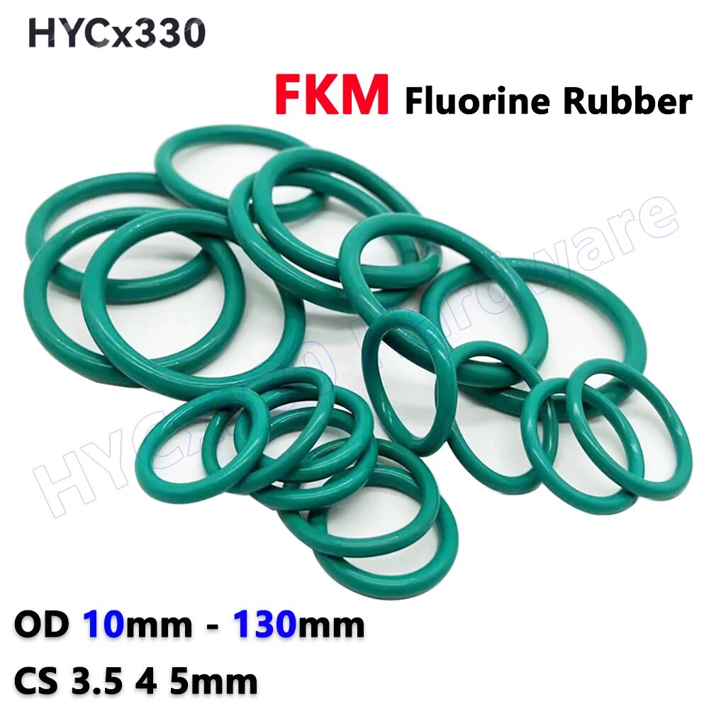 Уплотнительное кольцо FKM зеленый OD 10-130 мм 40x30x5mm(2Pcs)