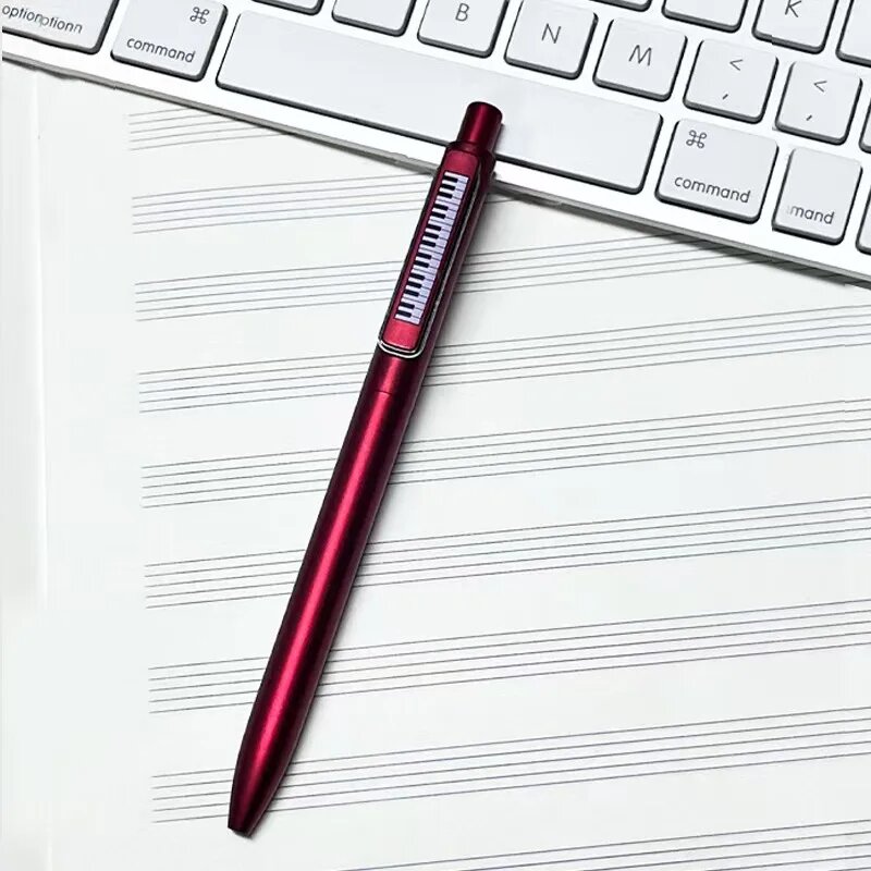 Клавиша фортепиано, креативная высококачественная карбоновая ручка, фортепиано, художественное обучение, музыкальный подарок, канцелярские принадлежности, нейтральная ручка