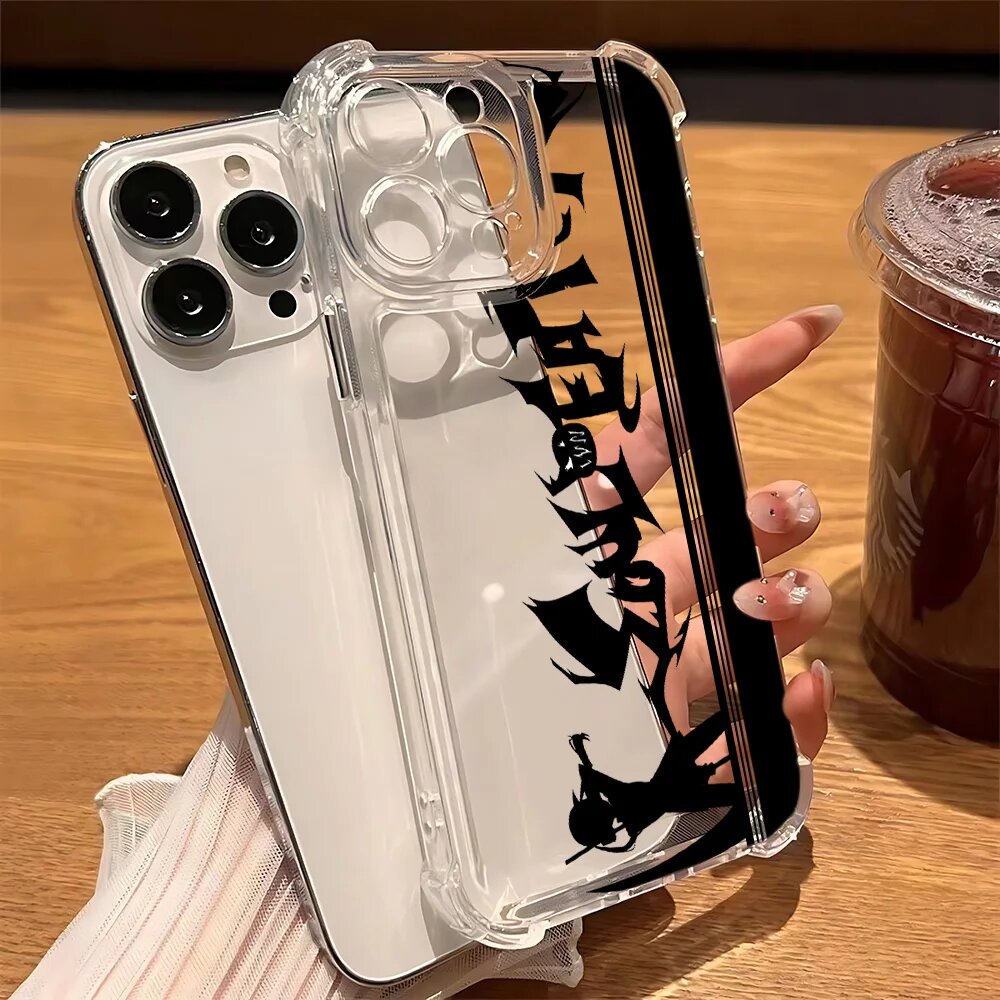 Чехол для iPhone 16 Soul Eater, прозрачный, TMSJ-249hkx434a4