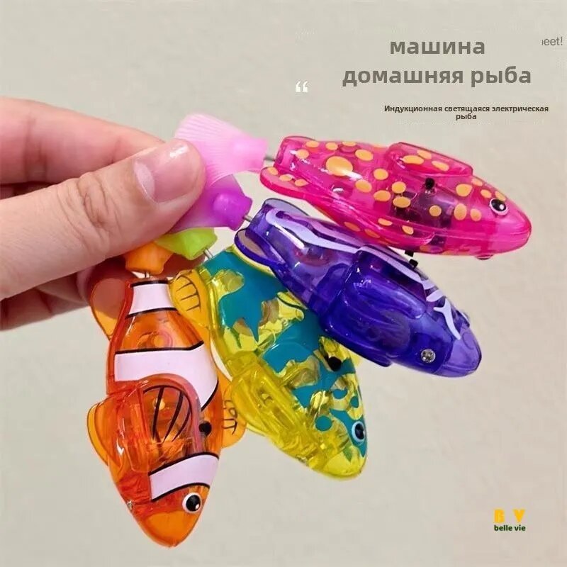 Игрушка-роборыбка Robo Fish, 4 рыбы, интерактивная, ABS пластик