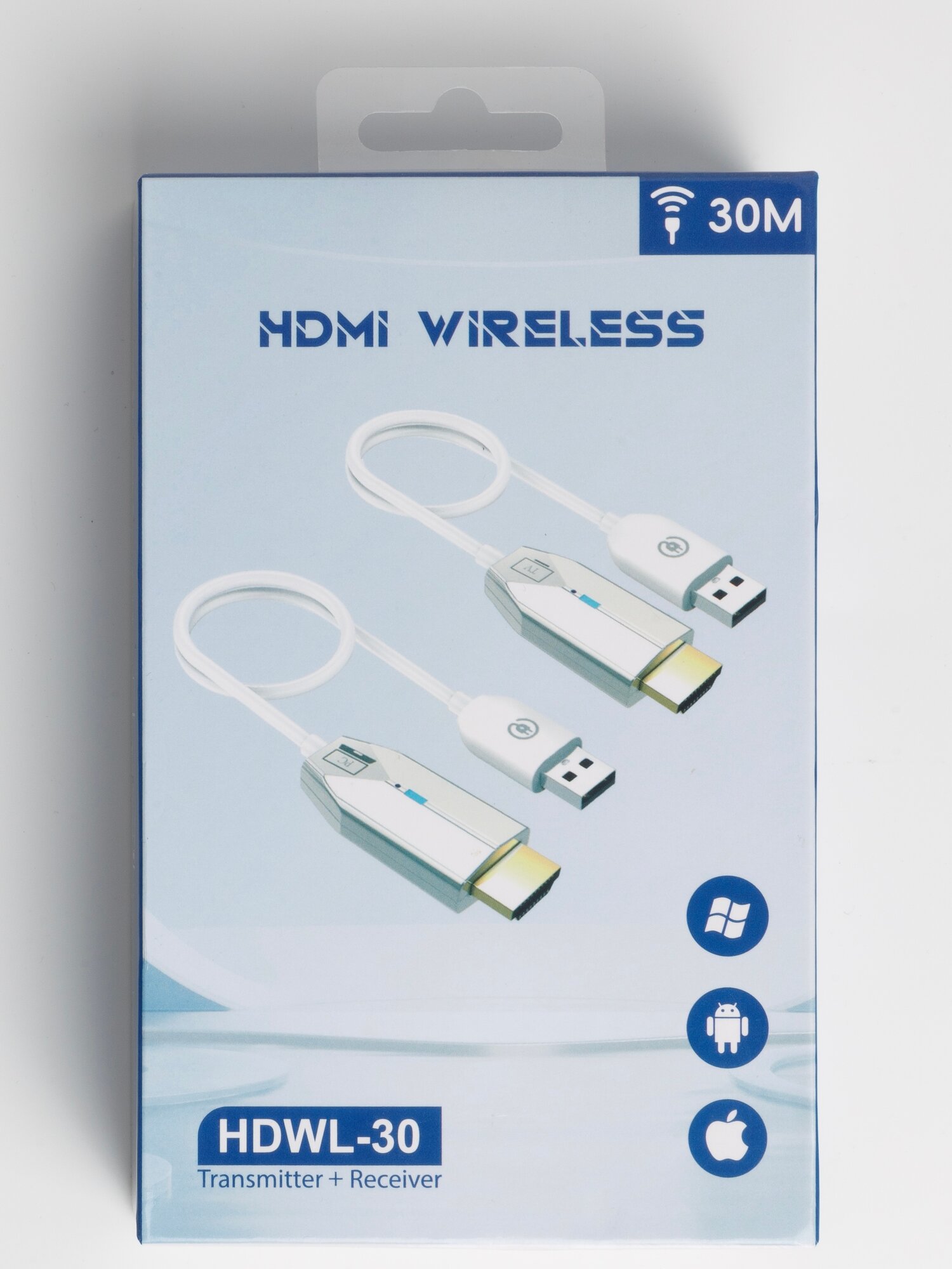 Беспроводной удлинитель HDMI-кабель с внутренней Wi-Fi системой и дальностью до 50 м, Трансмиттер и приёмник