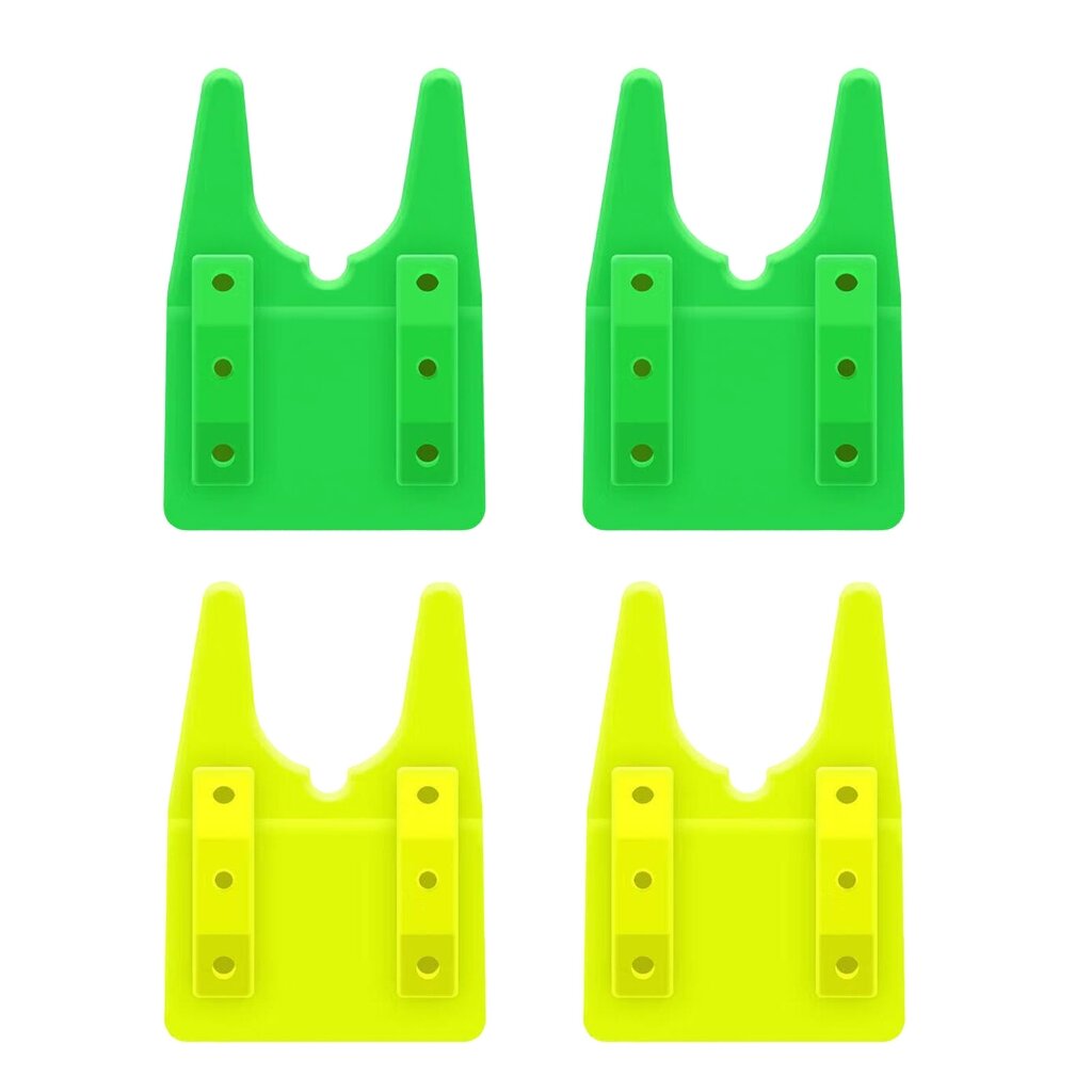 Плот рыболовный кронштейн рок рыболовный плот удочка плот удочка ведро зажим простой зажим стойка удочка многофункциональные рыболовные снасти, 2 желтых плюс 2 зеленых