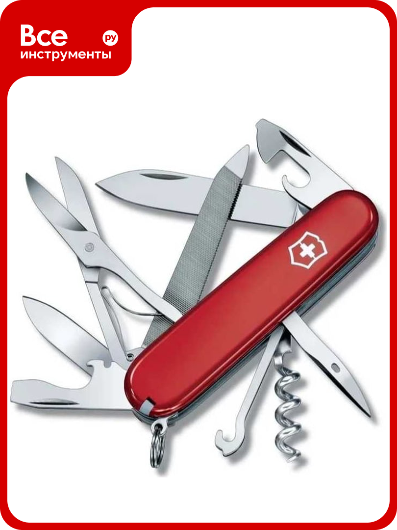 Швейцарский нож Victorinox Mountaineer красный 1.3743