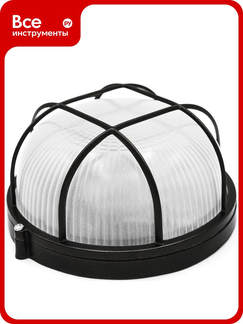 Светильник SVET НБП 03-100-002 УЗ IP54 НПП 1102 чёрный SV0107-0058, влагозащищенный, пылезащищенный, алюминиевый корпус